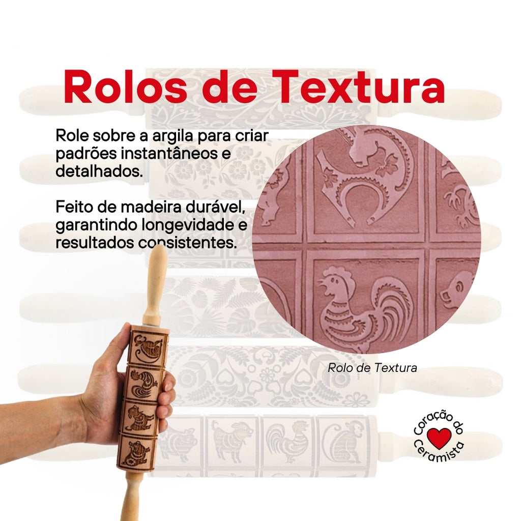 Rolos de Textura para Cerâmica