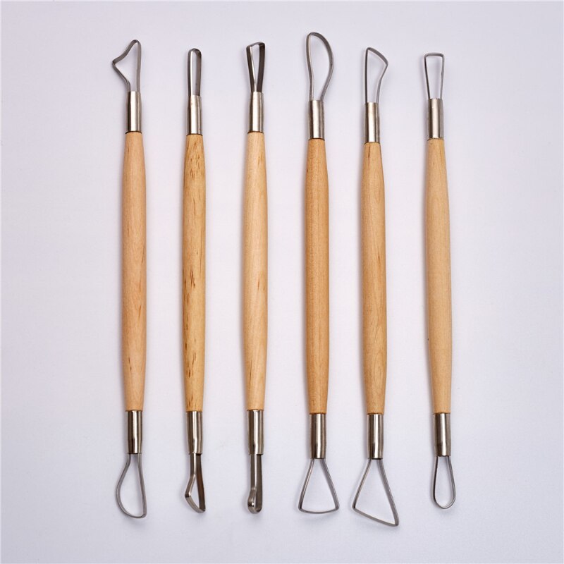 Conjunto com 6 estecas de fita ferramenta para fazer cerâmica no torno